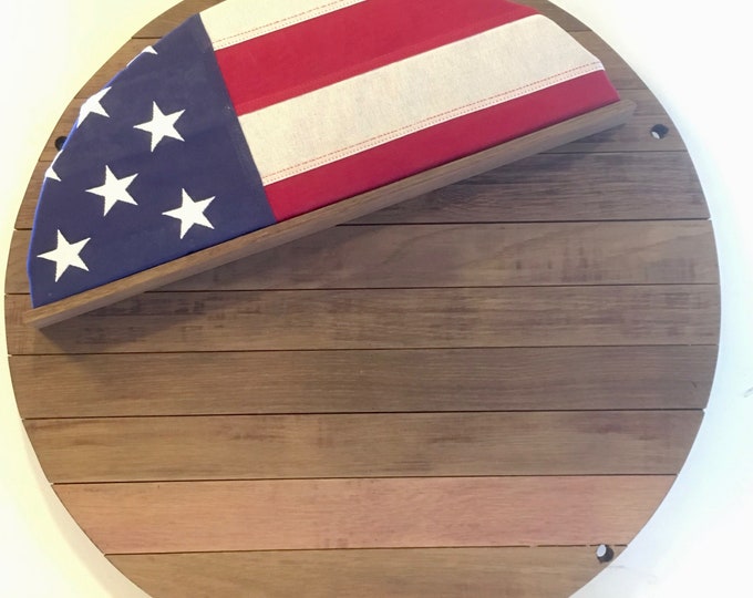 Michelle Thomas Flag Display Option for Wine Barrel Shadow Box - Etsy
