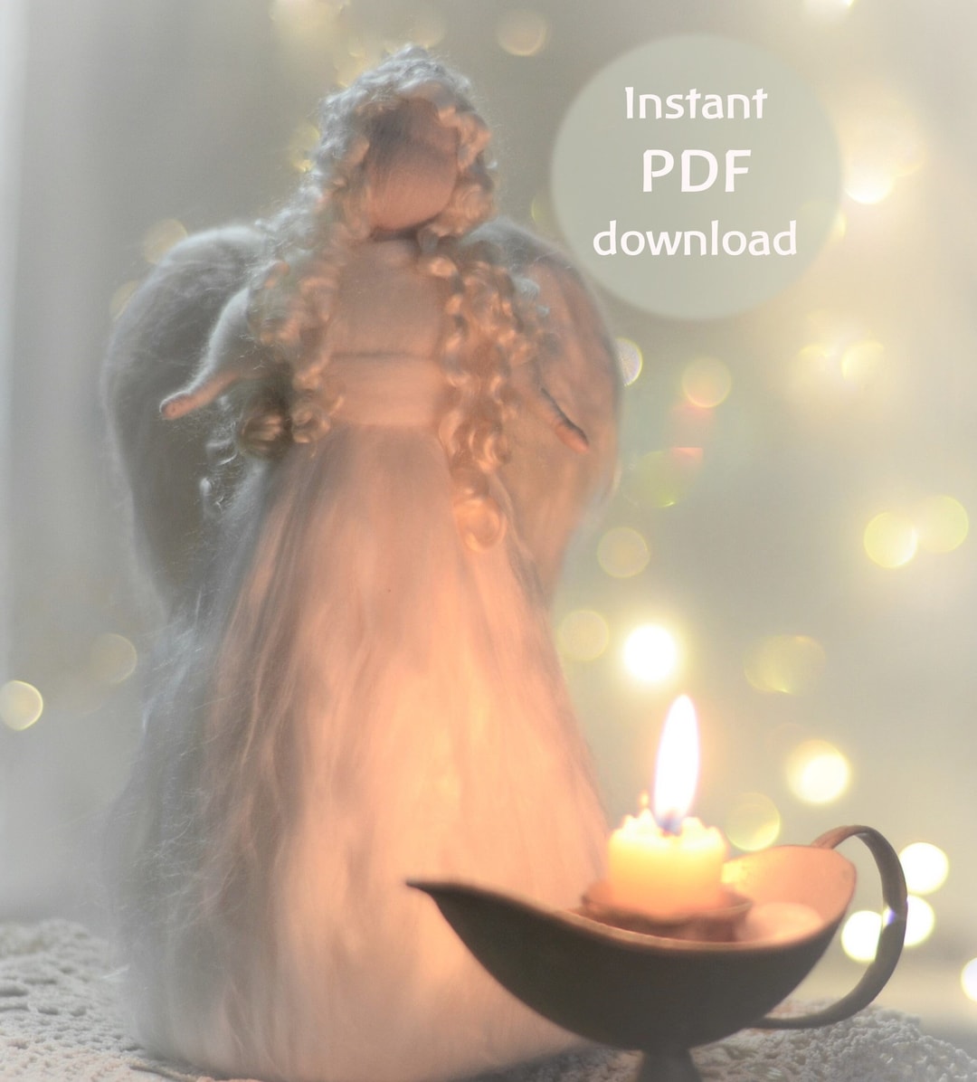 Angel PDF Download ** Christmas Tree Topper Angel ** Angel Pattern in ...