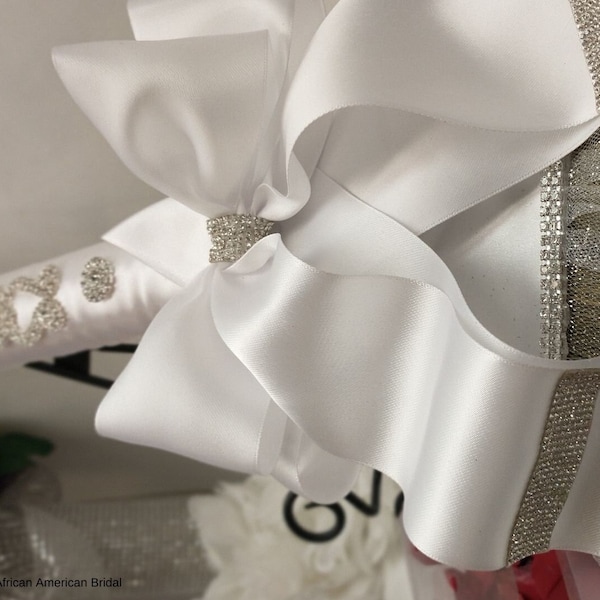Rhinestone Wedding Broom - Etsy