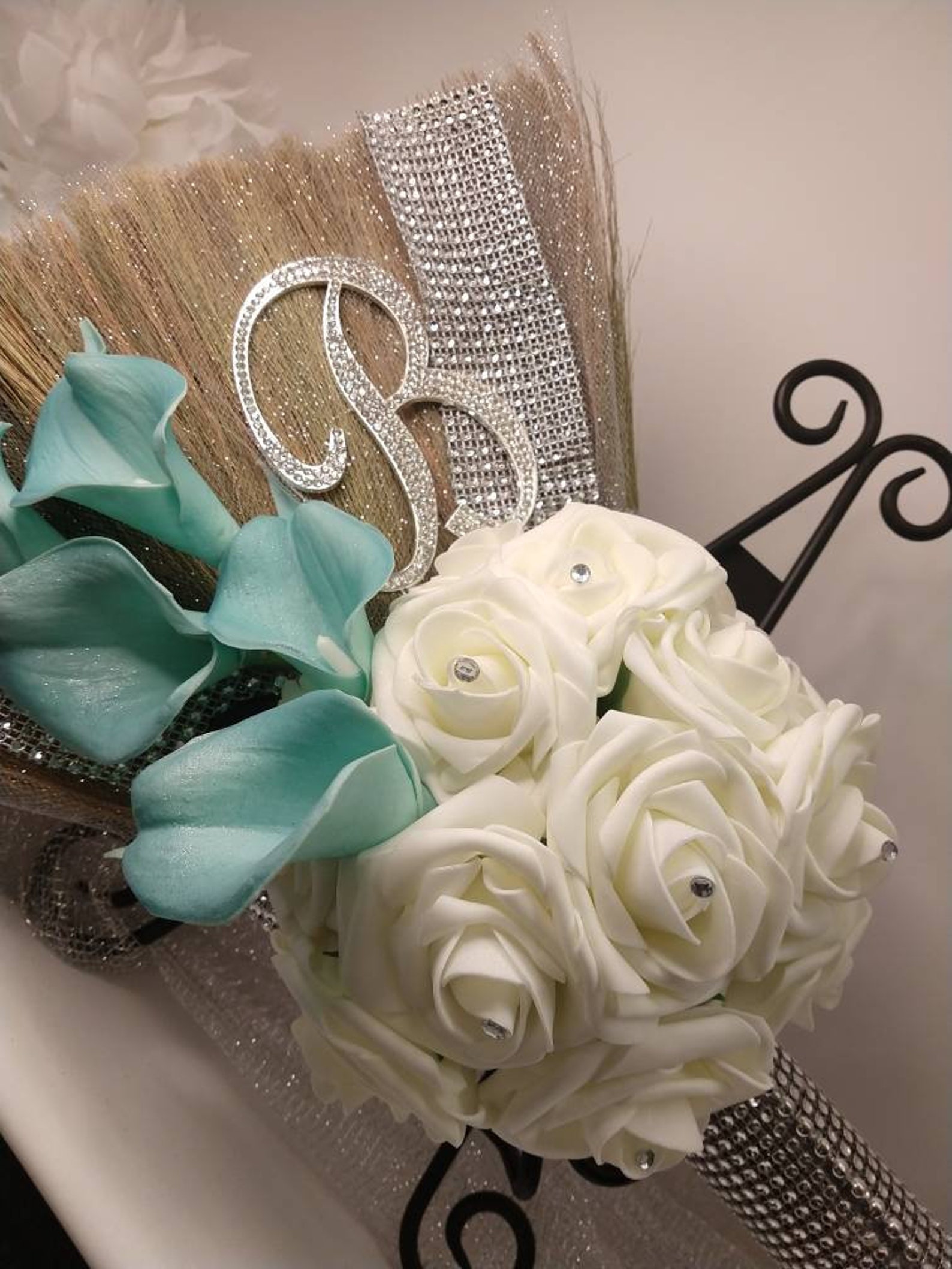 The SIGNATURE LILY™ 36" Wedding Jumping Broom for Your Jumping the ...