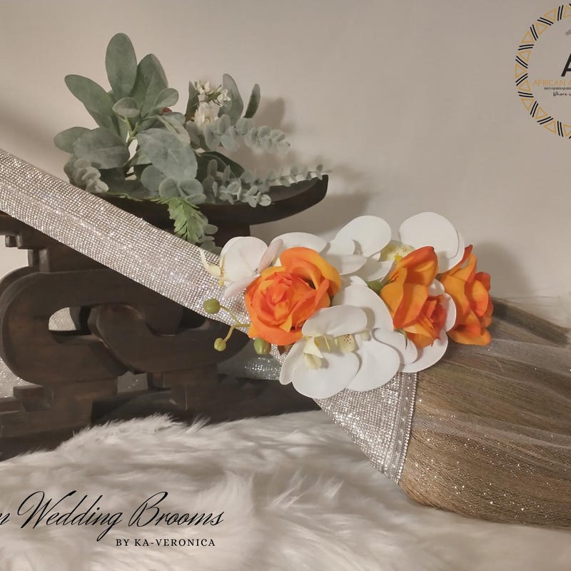 Rhinestone Wedding Broom - Etsy