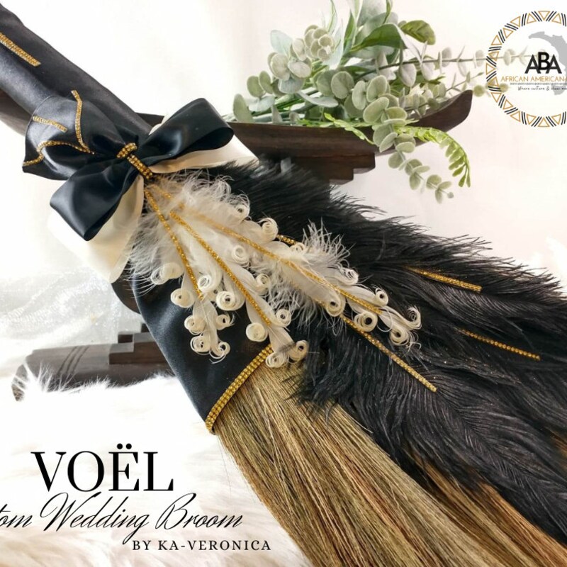 Rhinestone Wedding Broom - Etsy