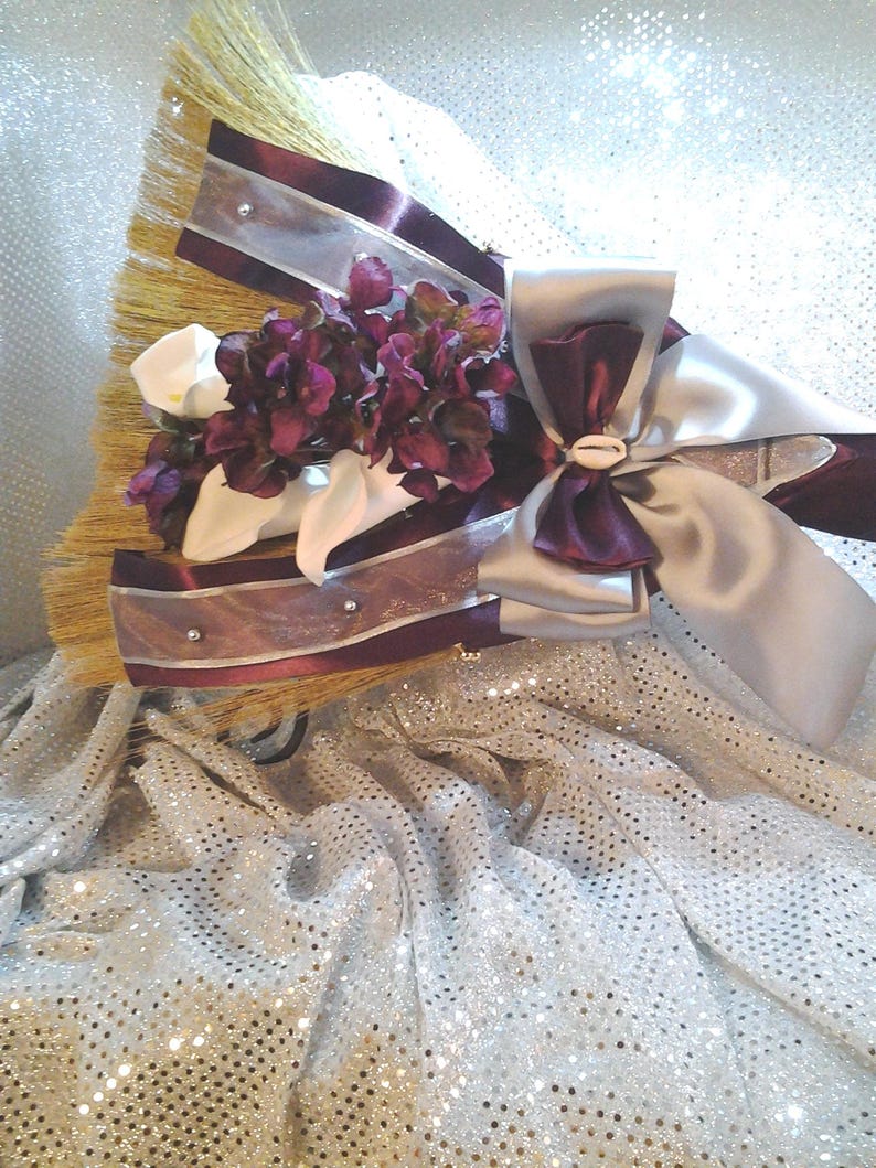 Floral Bouquet Wedding Broom | Jumping the Broom Ceremony, Customizable ...