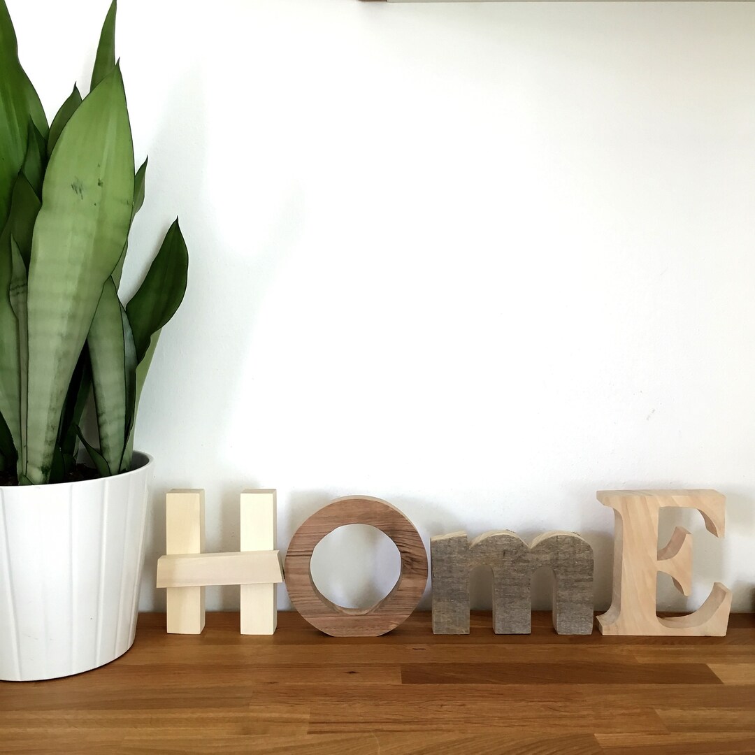 Scritta HOME in legno di recupero - Etsy Italia
