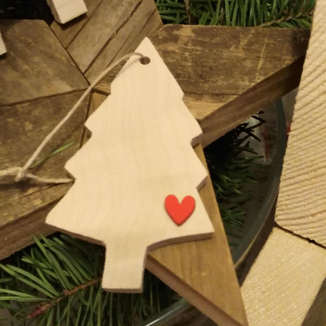 Decorazioni per albero di natale con cuore - Etsy España