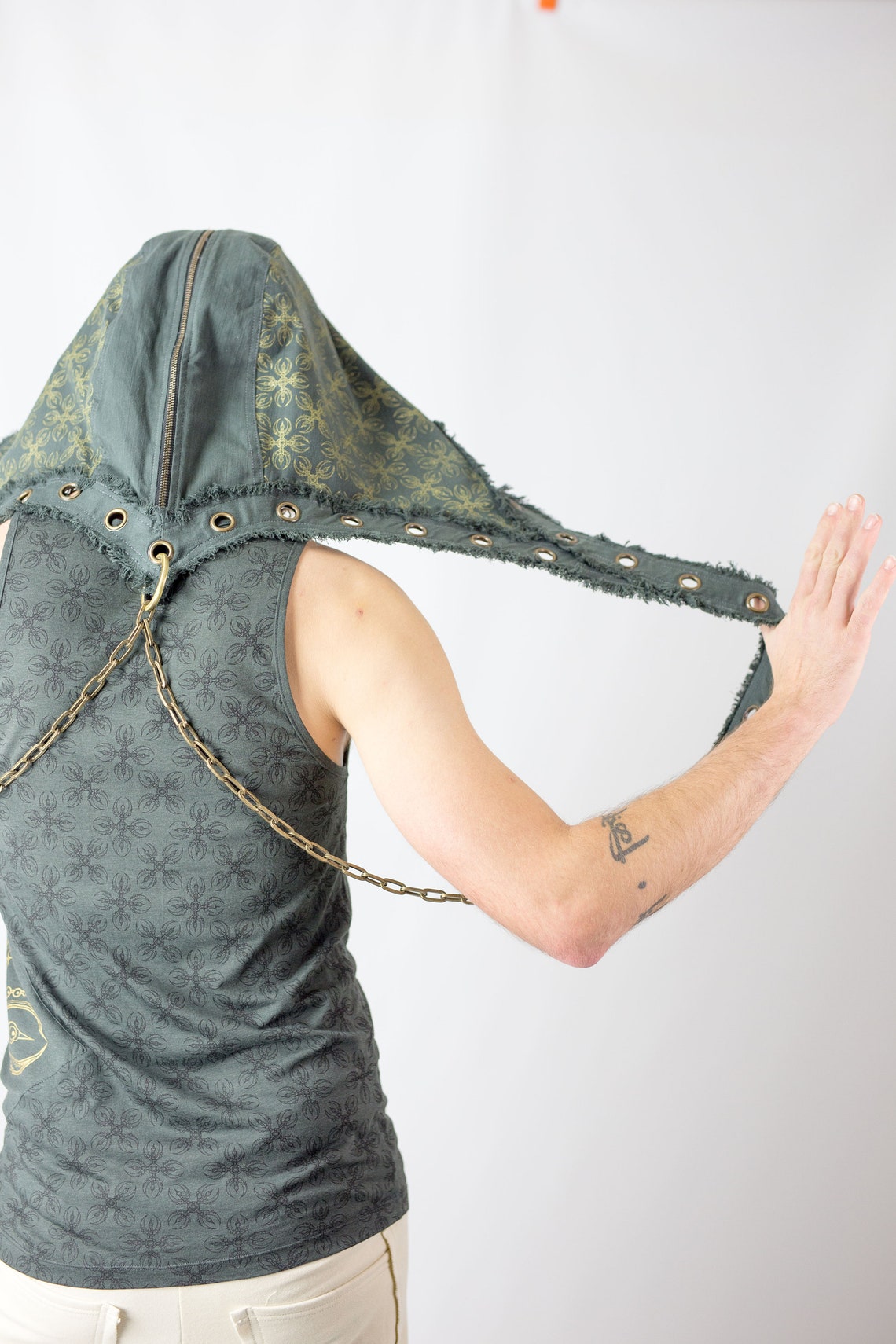 Jedi Hood Vajra Print Organic Cotton One Size Fits All | Etsy