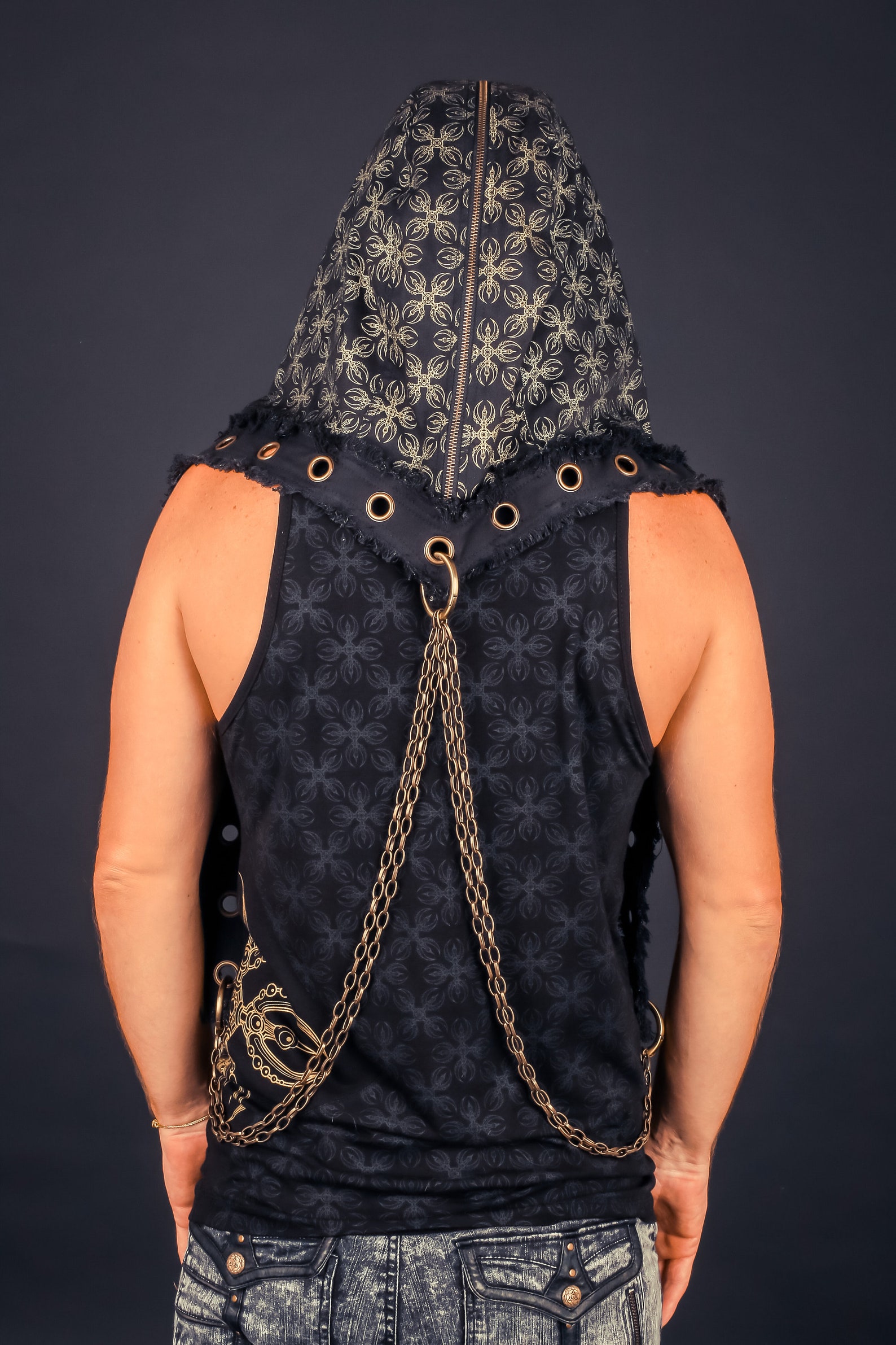 Jedi Hood Vajra Print Organic Cotton One Size Fits All | Etsy