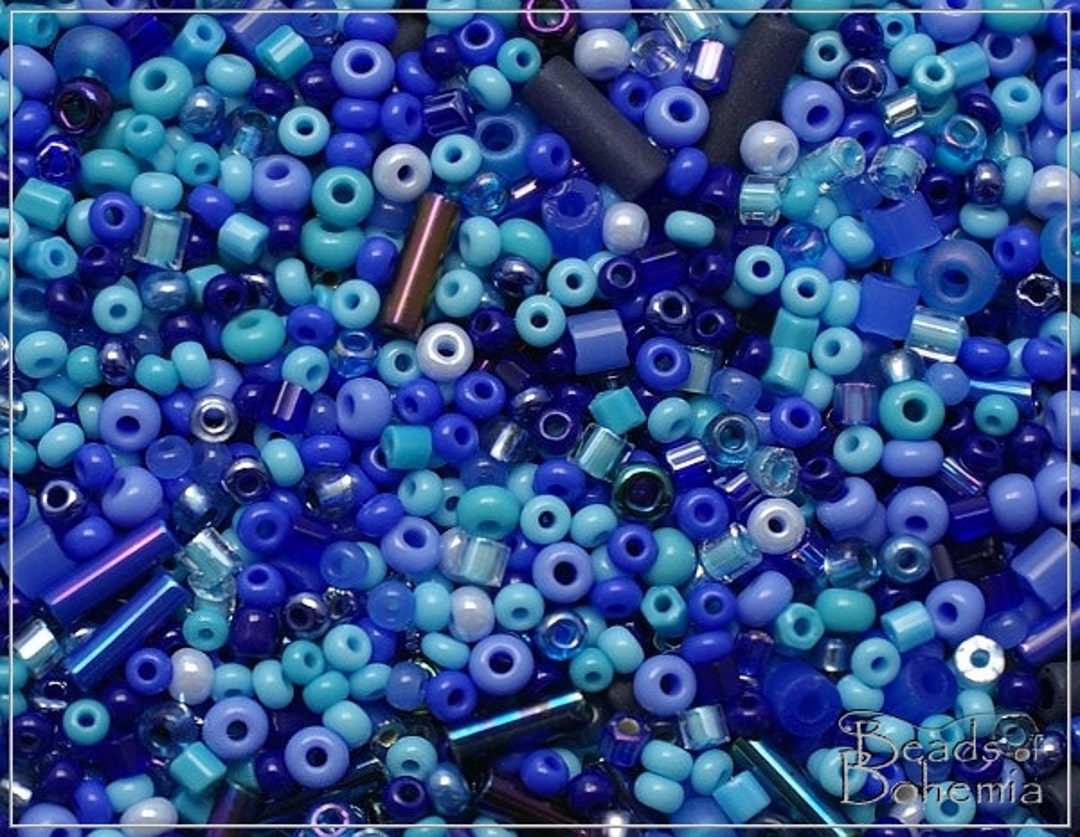 Blue Moon Seed Bead Mix, 50 G (6616) - Etsy