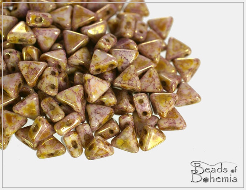 10 G Chalk Brown Violet Senegal Kheops Par Puca Two Hole - Etsy