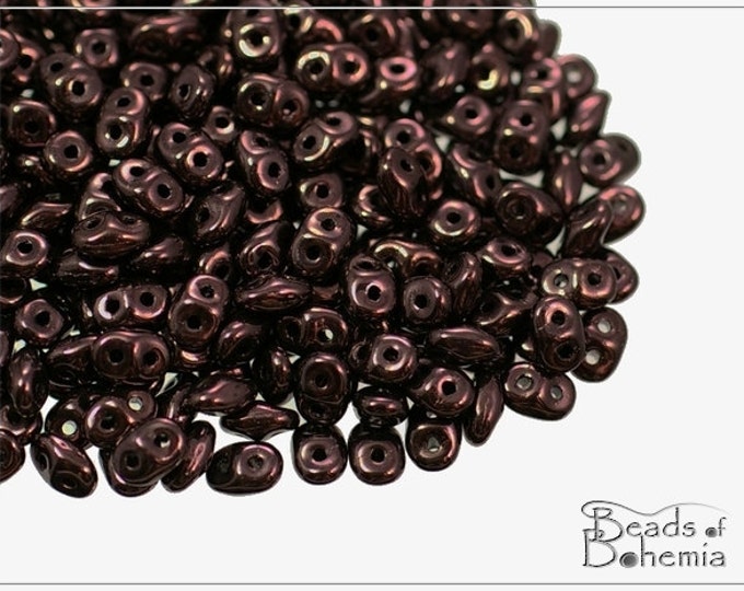 20 G Metallic Chocolate Czech Superduo Beads 2,5x5 Mm (7816) - Etsy