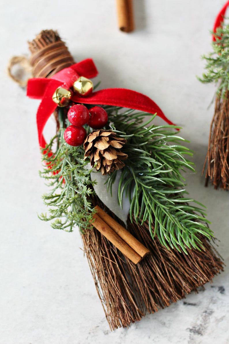Mini Cinnamon Holiday Scented Broom - Yule & Christmas - Winter ...