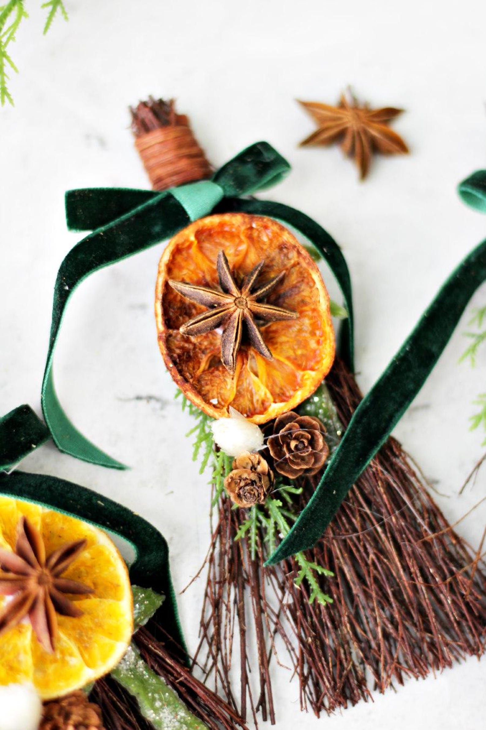 Mini Cinnamon Scented Winter Solstice Holiday Broom - Yule & Christmas ...