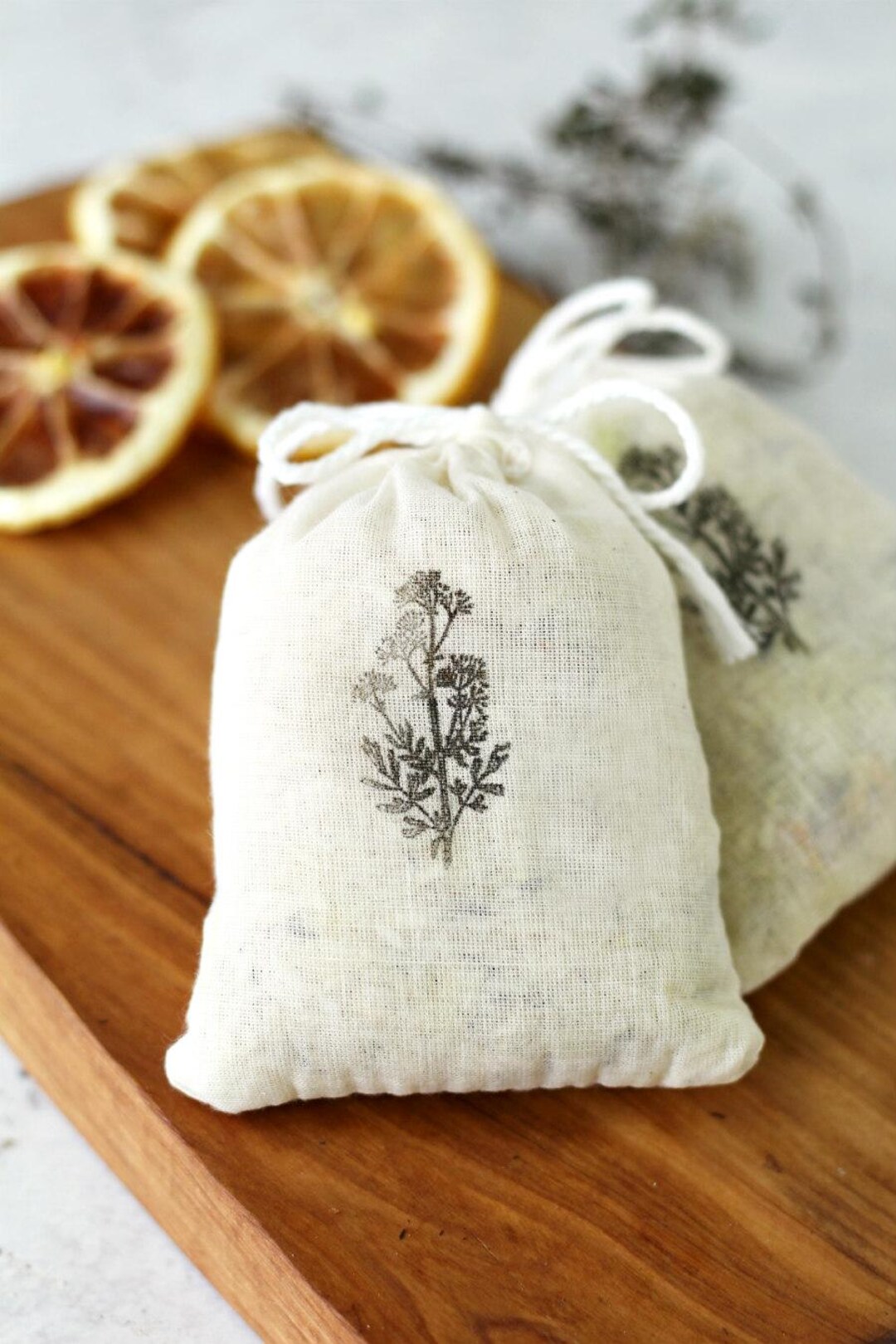 Lemon and Thyme Citrus Herbal Natural Fragrance Scented Sachet - Herb ...
