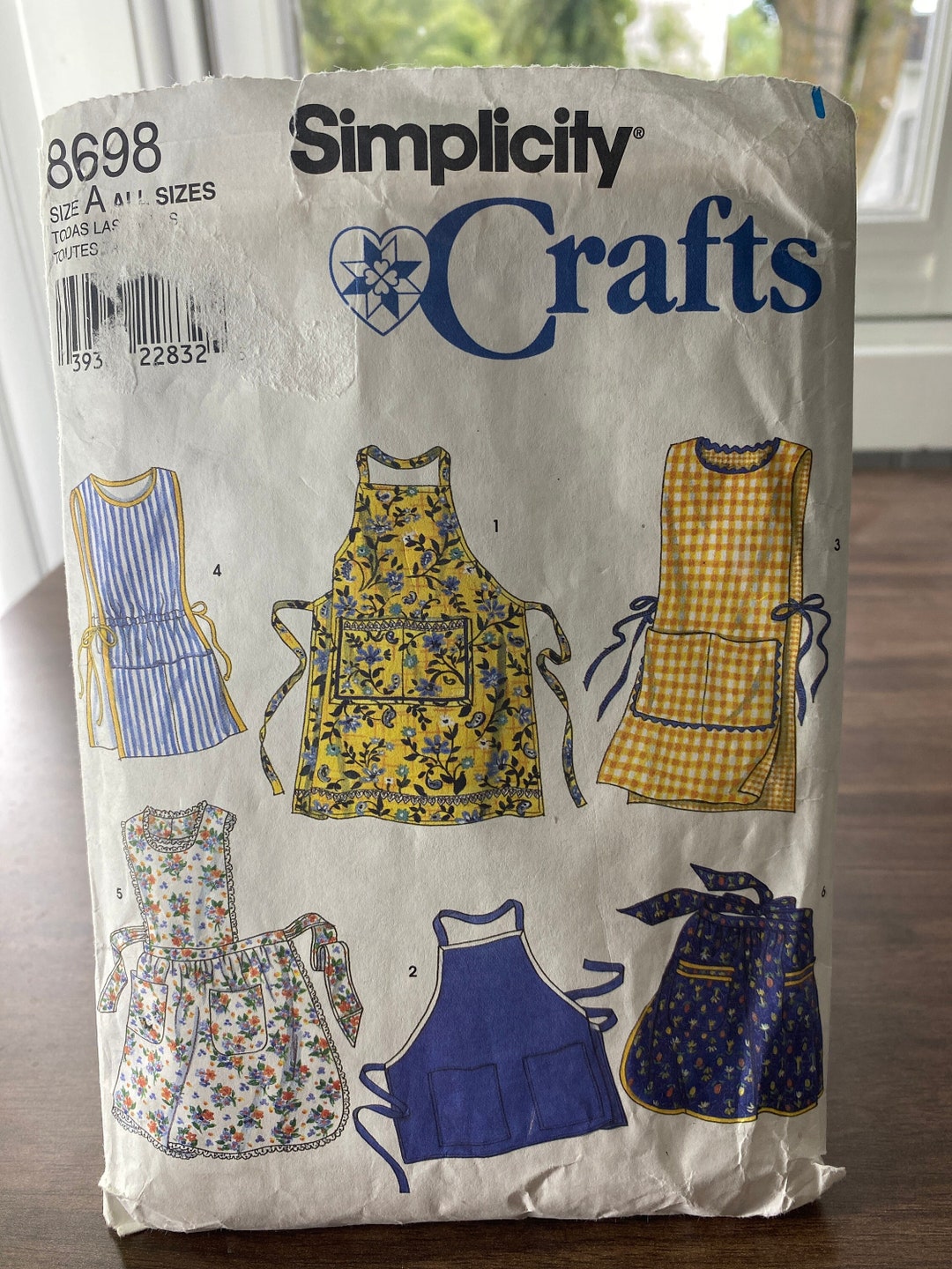 Vintage Simplicity Crafts Apron Pattern - Etsy