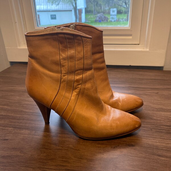 Italian Leather Booties - Etsy