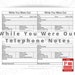 Printable While You Were Out Phone Message Notes Sheets - Etsy
