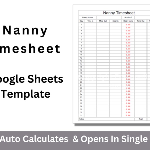 nanny-share-timesheet-etsy