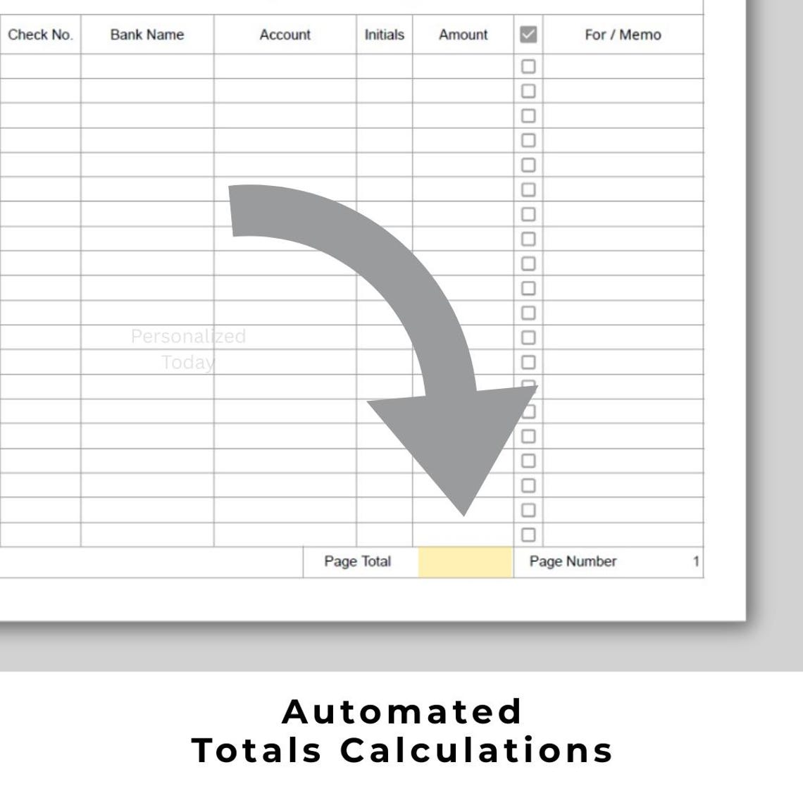 Google Sheets Bank Deposit Ledger - Printable Cash & Checks Deposit Log ...