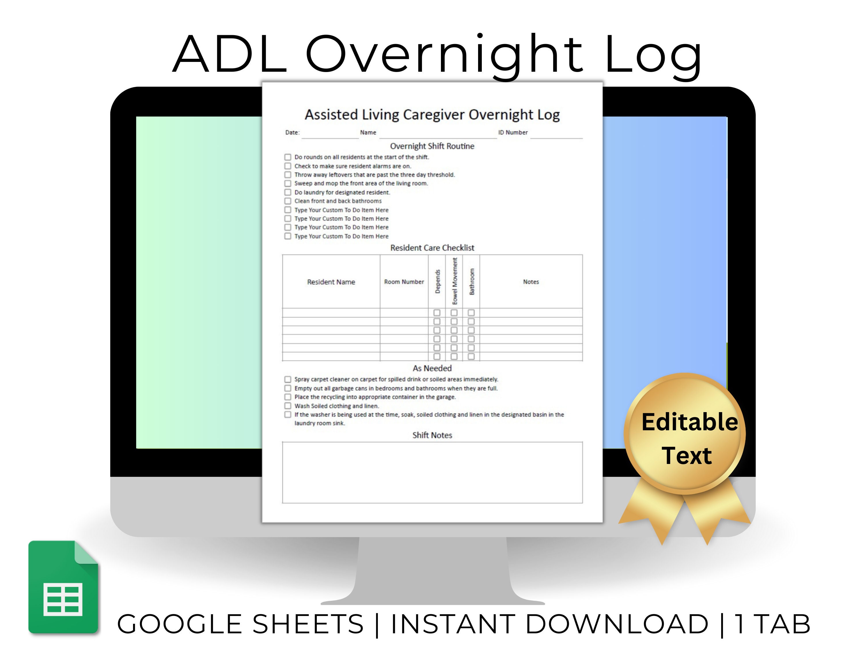 Clarify ADL Overnight Shift Senior Resident Care Responsibilities With ...