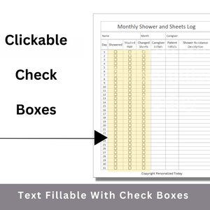 Google Sheets Assisted Living Monthly Shower & Bed Sheets Change ...