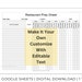 Restaurant Inventory PAR Prep Sheet - Text Editable Google Sheets Template - Fillable Text - PAR ...