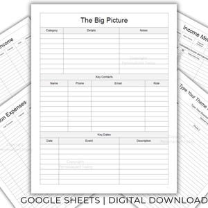 Family Reunion Organizer - Google Sheets Templates Bundle – 20 Editable ...