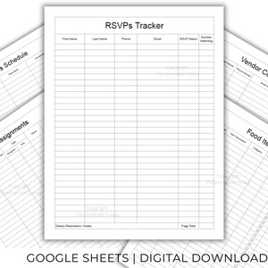 Family Reunion Organizer - Google Sheets Templates Bundle – 20 Editable ...