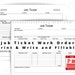 Job Ticket Work Order Form Fillable PDF US Letter Size Digital Download ...