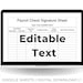 Google Sheets Payroll Check Received Sign off Signature Sheet Text ...