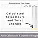 Billable Hours Time Tracker Hours Worked Employee Timesheet Chart ...