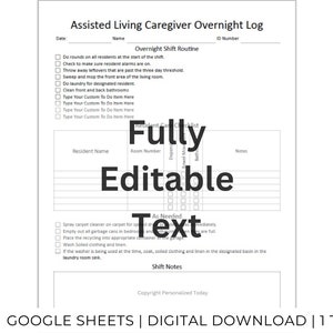 Clarify ADL Overnight Shift Senior Resident Care Responsibilities With ...