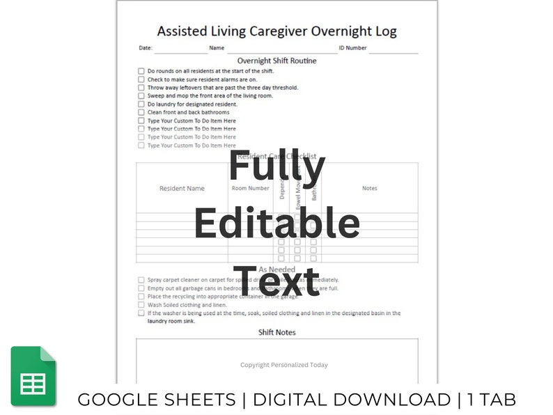 Clarify ADL Overnight Shift Senior Resident Care Responsibilities With ...