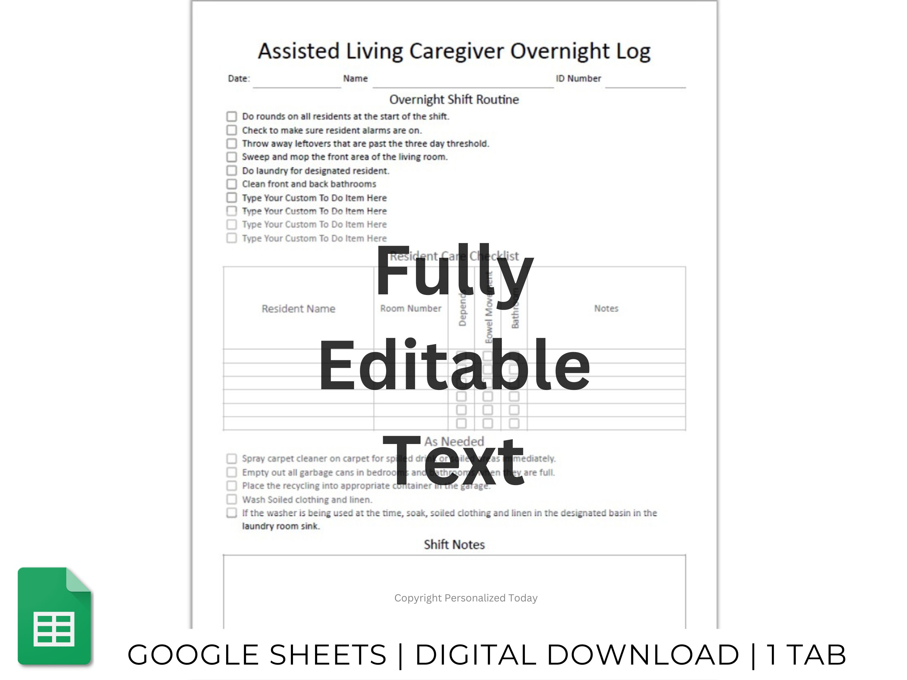 Clarify ADL Overnight Shift Senior Resident Care Responsibilities With ...