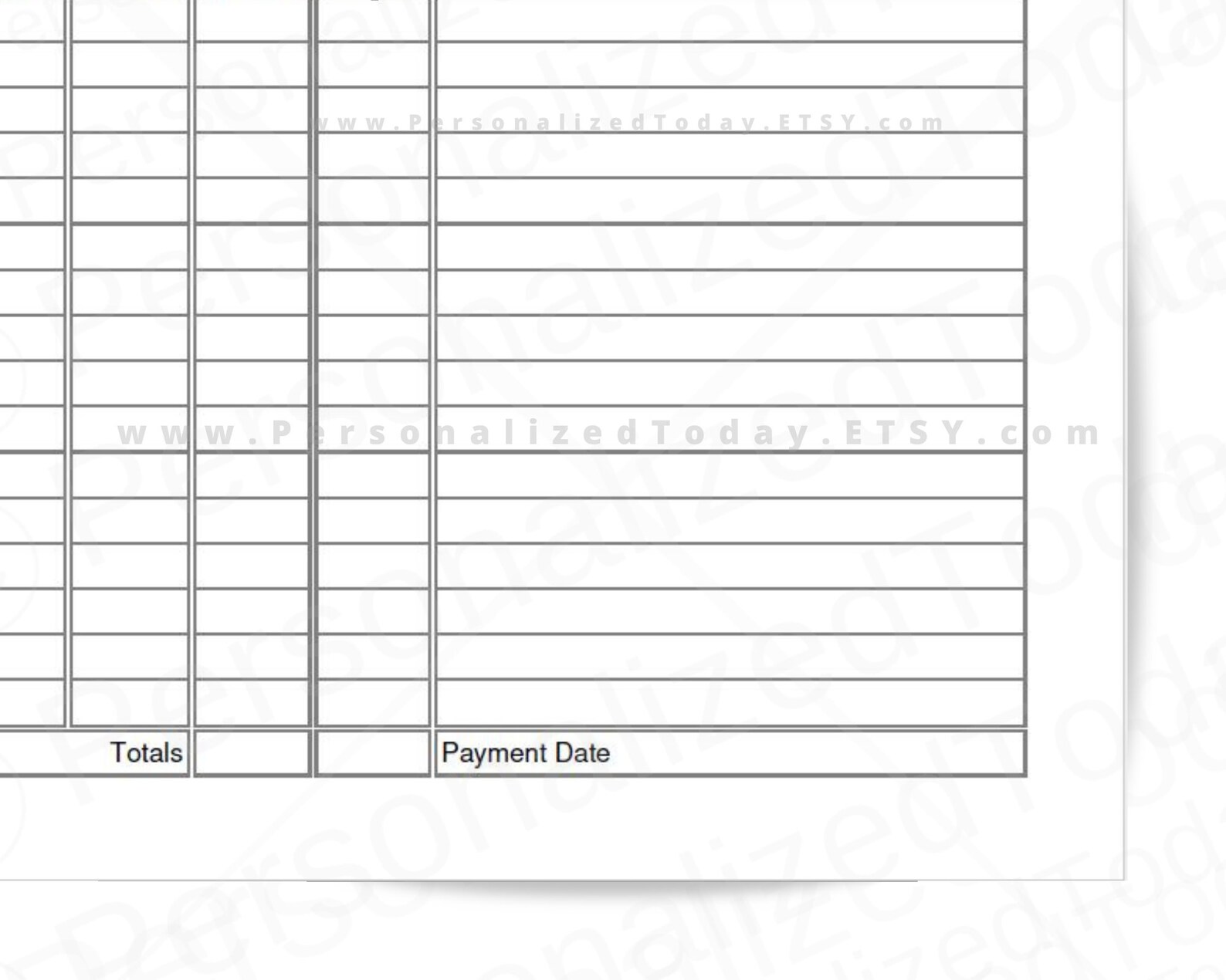 Housekeeper Hours Timesheet Fillable and Print and Write PDF | Etsy