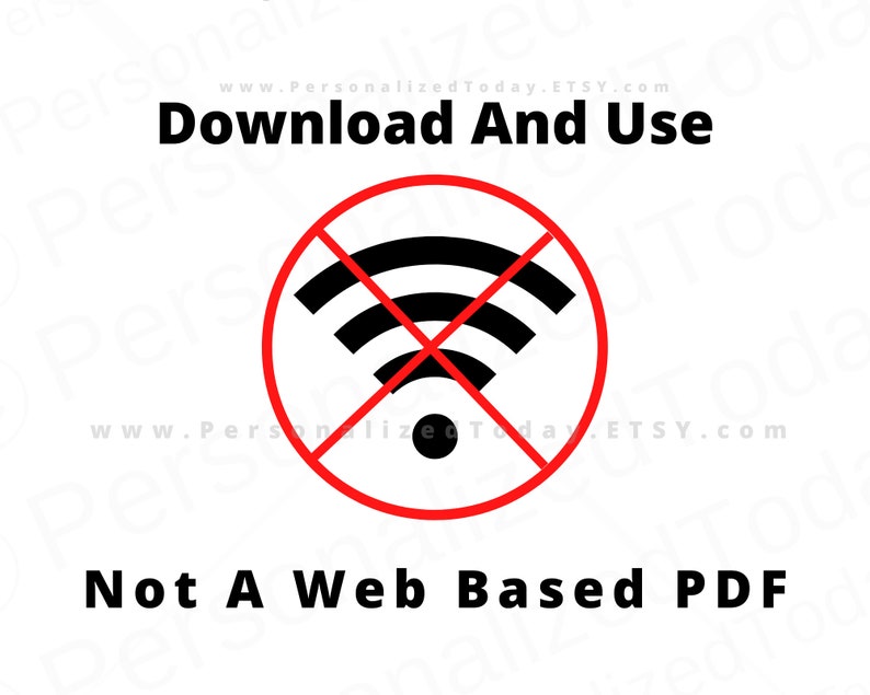 Job Ticket Work Order Form Fillable PDF US Letter Size Digital Download ...