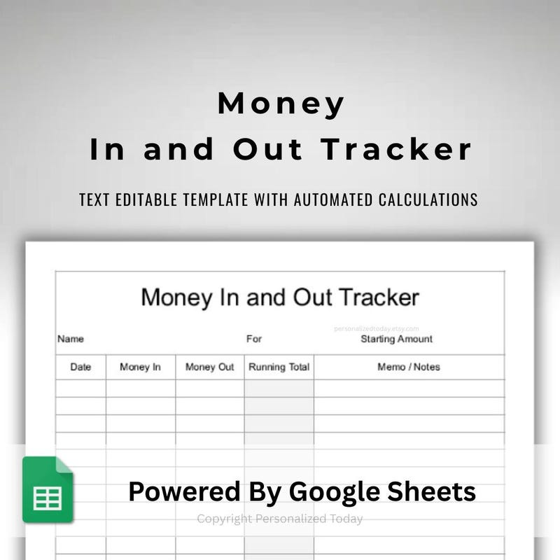 Cash Budget Sign - Etsy