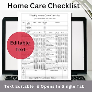 Weekly Home Care Checklist + Timesheet Template Google Sheets Online ...