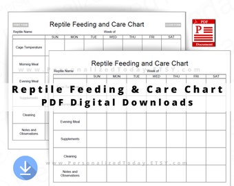 Printable Reptile Breeding Chart - Etsy