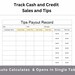 Tips Payout Record Cash and Credit Gratuities Spreadsheet With ...