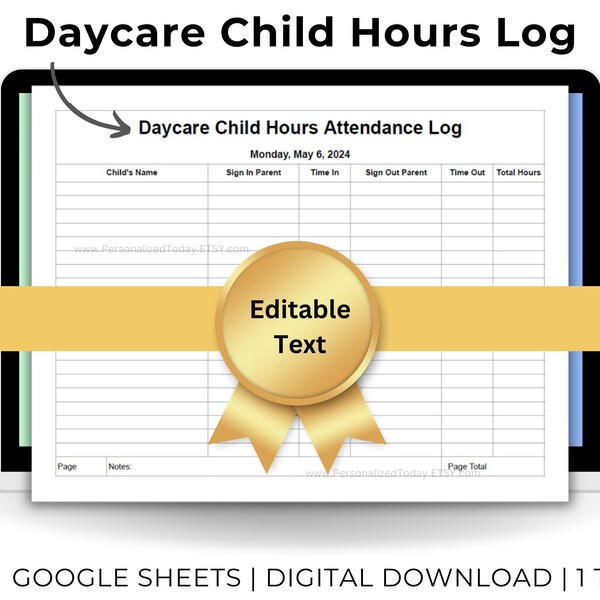 Hours in and Out Spreadsheet - Etsy