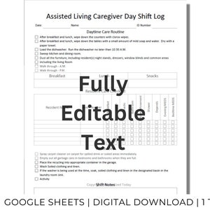 Prioritize ADL Daytime Shift Senior Resident Care Responsibilities With ...