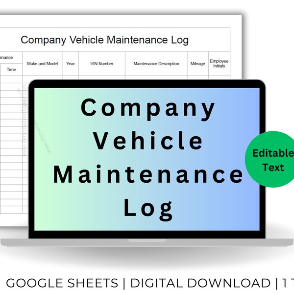 Oil Change Log Sheet - Etsy