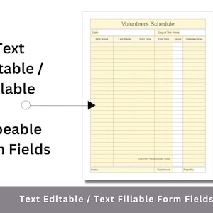 Google Sheets Volunteer Community Service Hours Tracker Text Fillable ...