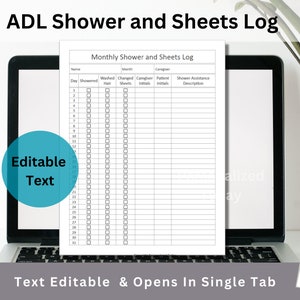 Google Sheets Assisted Living Monthly Shower & Bed Sheets Change ...