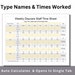 Daycare Employees Work Schedule Daily Weekly Preschool Multiple Staff ...