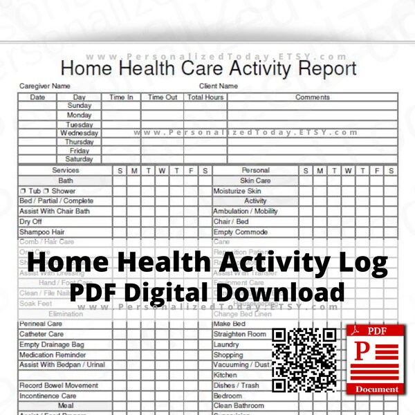Home Health Notes - Etsy