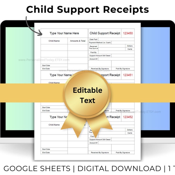 Child Support Letter - Etsy