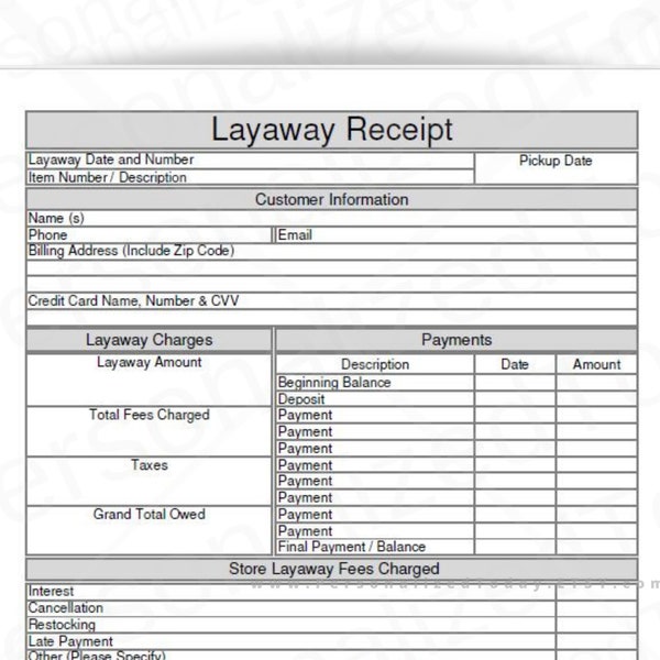 Layaway - Etsy