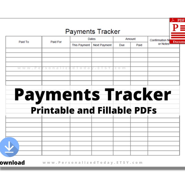 Family Reunion Payment Tracker - Etsy