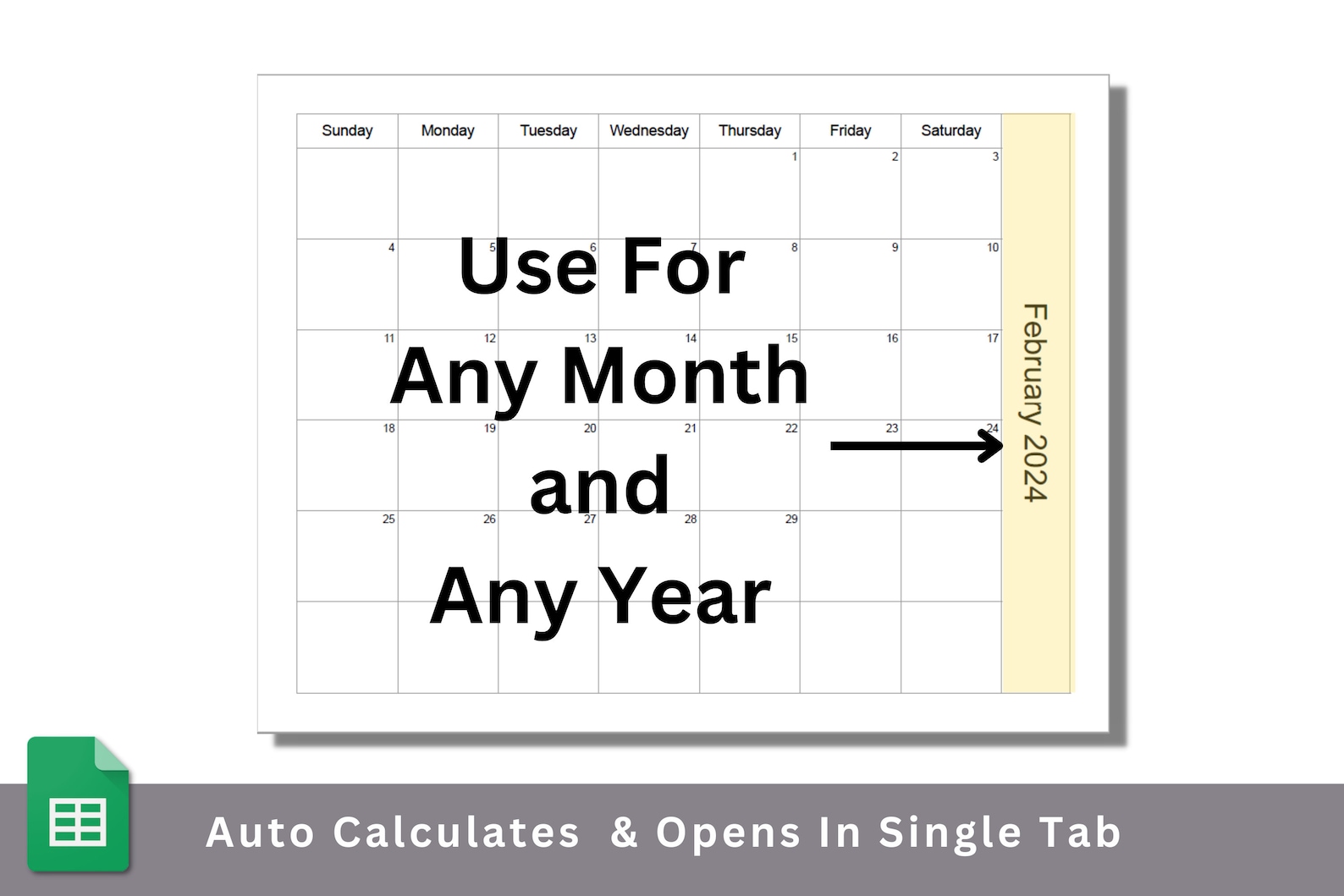 Google Sheets Monthly Staff Schedule Calendar Text Fillable / Text ...